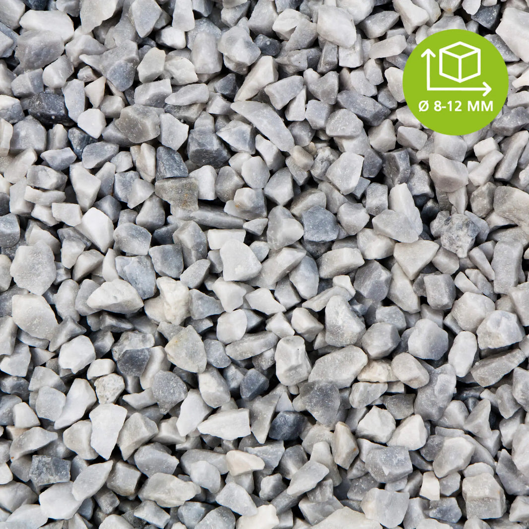 Gravier blanc : Marbre, calcaire pour Jardin | Vente sac, big bag ...