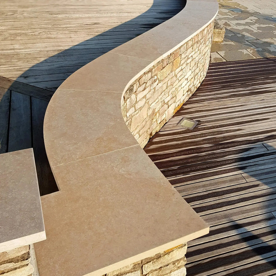 Couvertines pour mur en pierre naturelle | Dessus de mur – Minéral ...