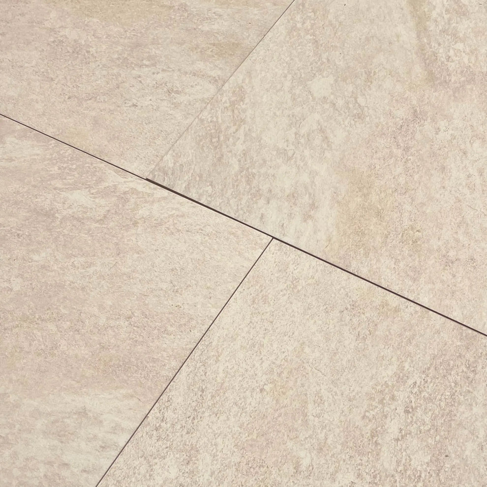 Grès cérame effet pierre QUARTZIT BEIGE - 60x60 / 90x60 - Minéral ...