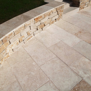 Pavés en pierre naturelle, sol extérieur | Travertin, calcaire, granit ...
