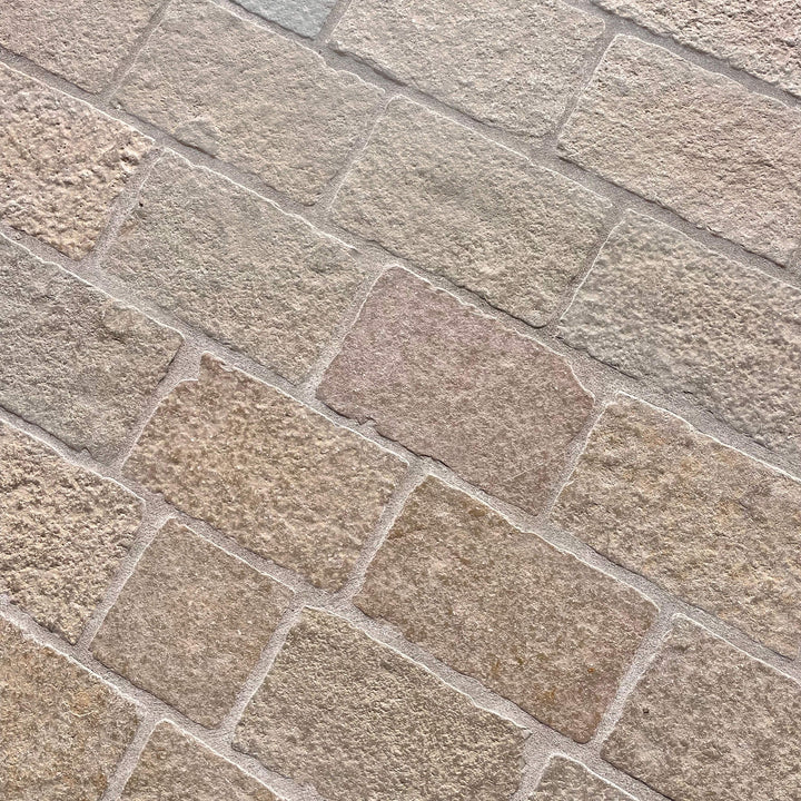 Pavés blancs en pierre naturelle pour jardin et terrasse | En stock ...