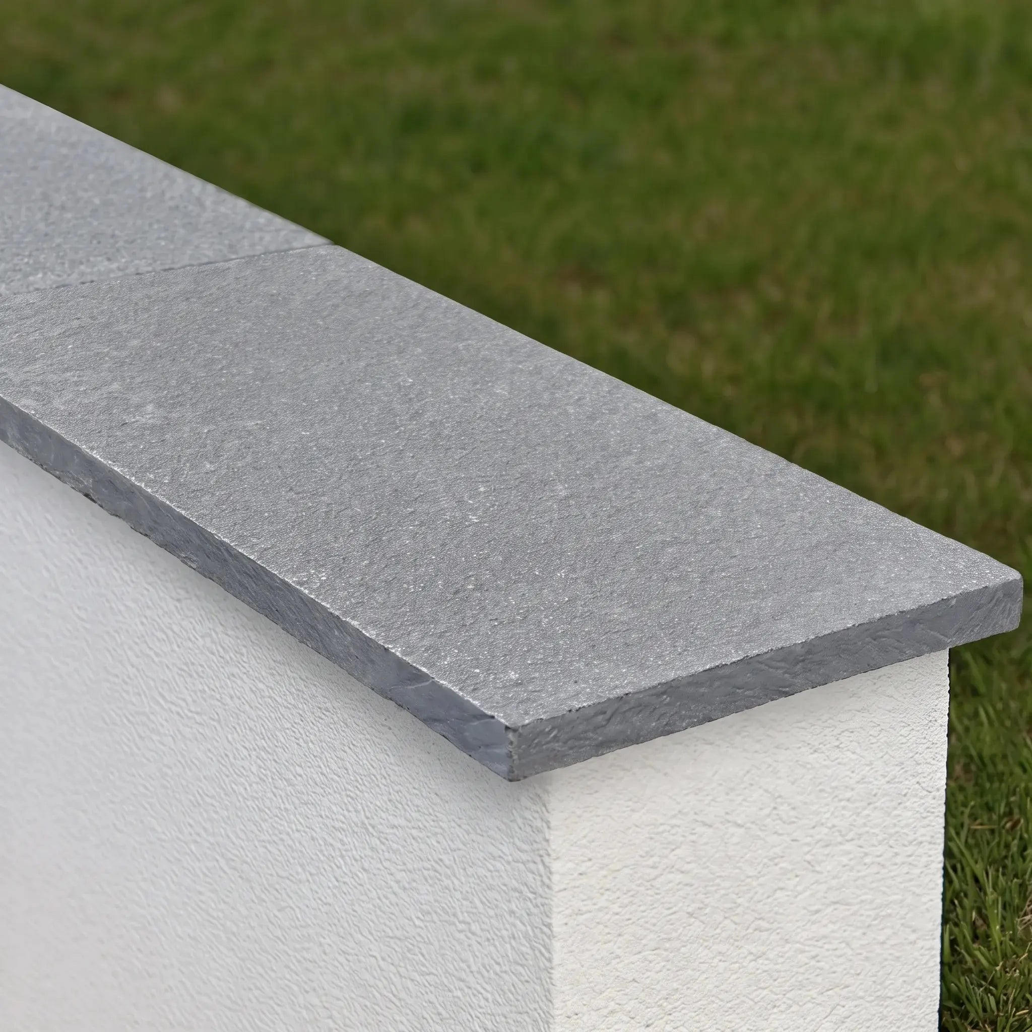 Couvre-mur en pierre calcaire LIMA GRIS | Couvertine Pierre naturelle ...